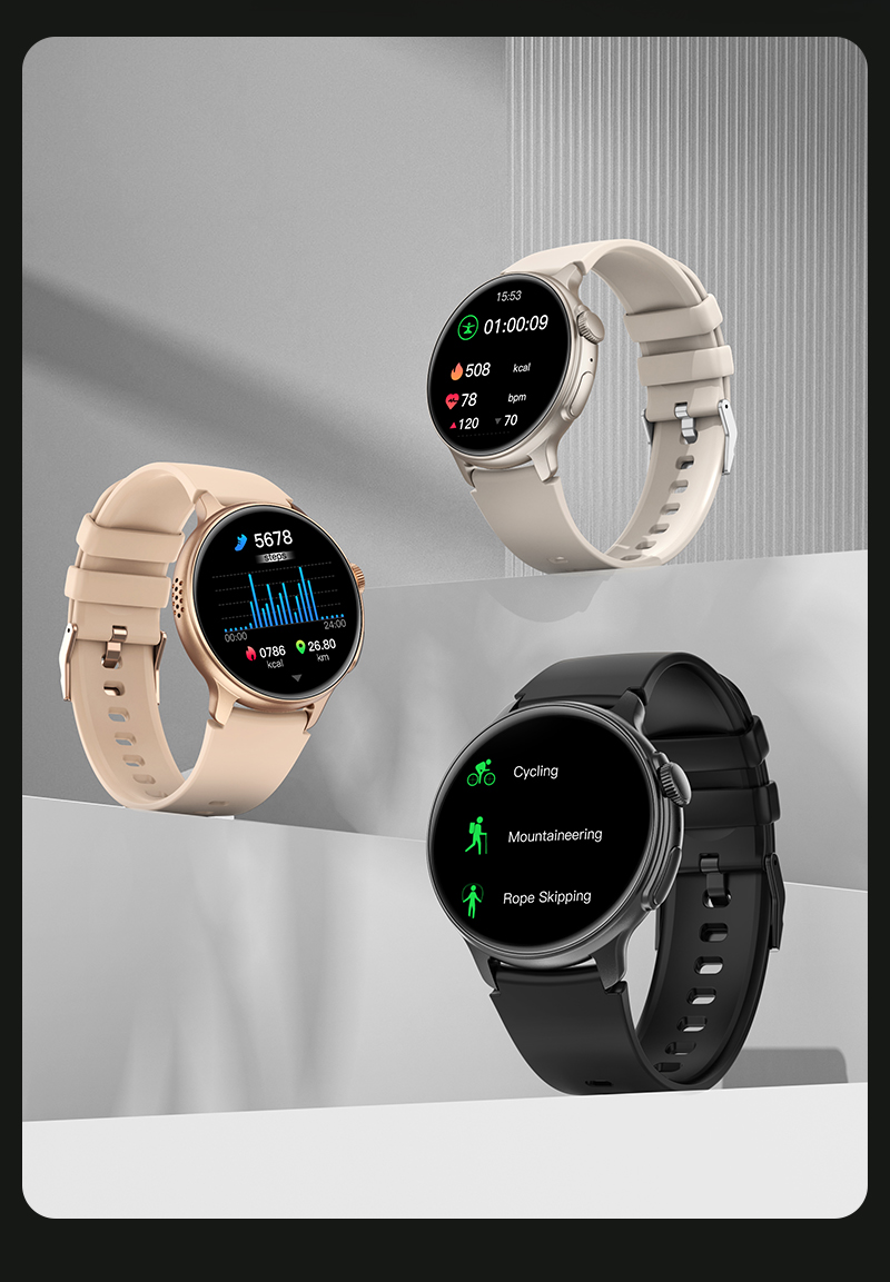 YES Vital Pro Smartwatch | 1.43'' AMOLED Display, BT Call & Music ...